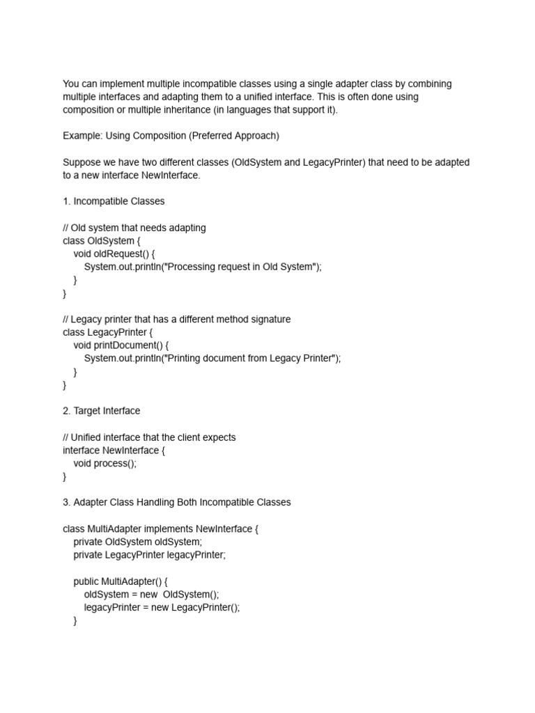 Adapter Example | PDF