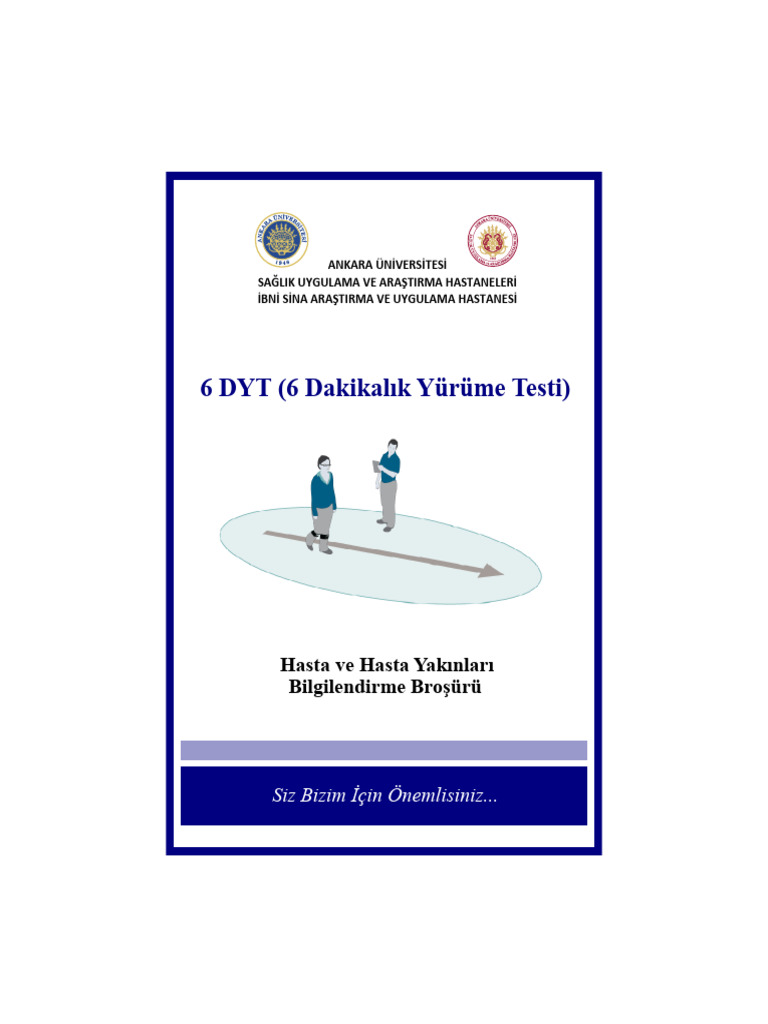 6 Dyt 6 Dakikalik Yurume Testi Bilgilendirme Brosuru | PDF