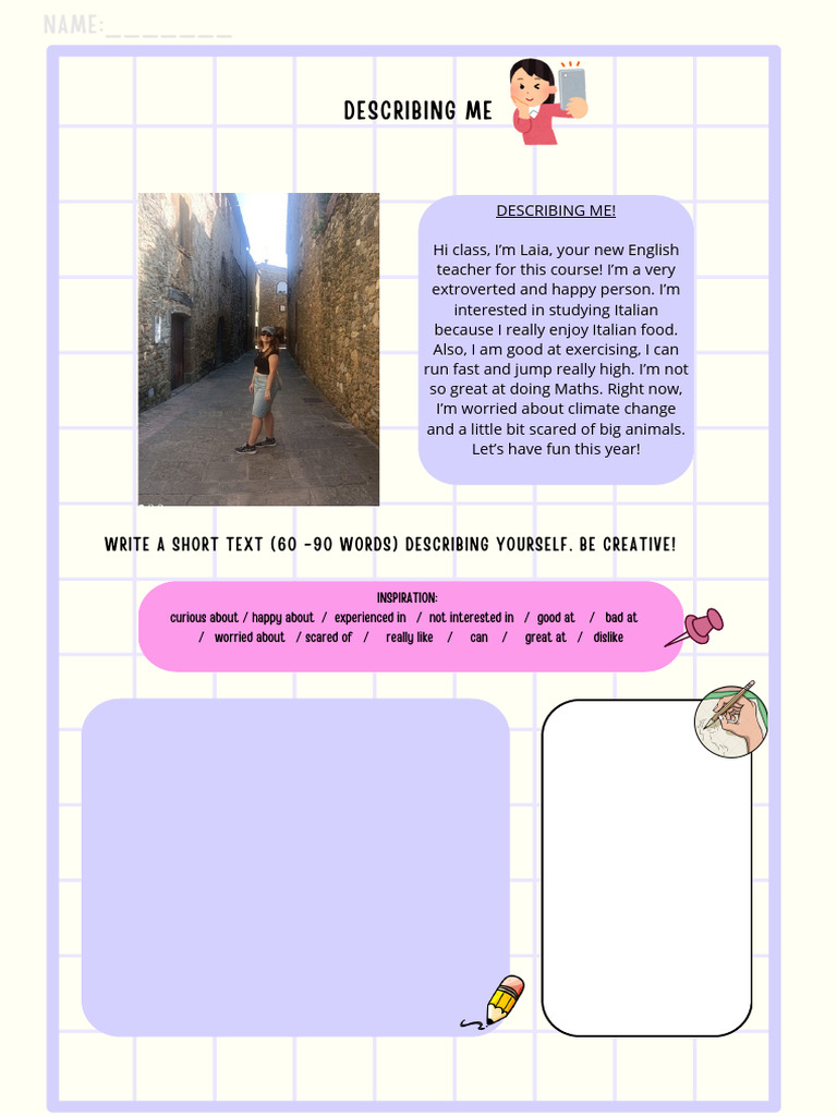 A1. DESCRIBING YOURSELF | PDF