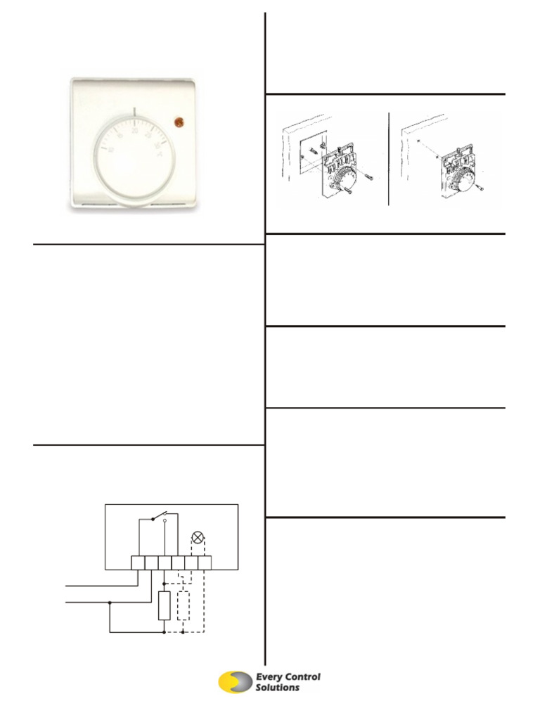 Manual Termostato On Off BT TA1 200 | PDF | Termostato