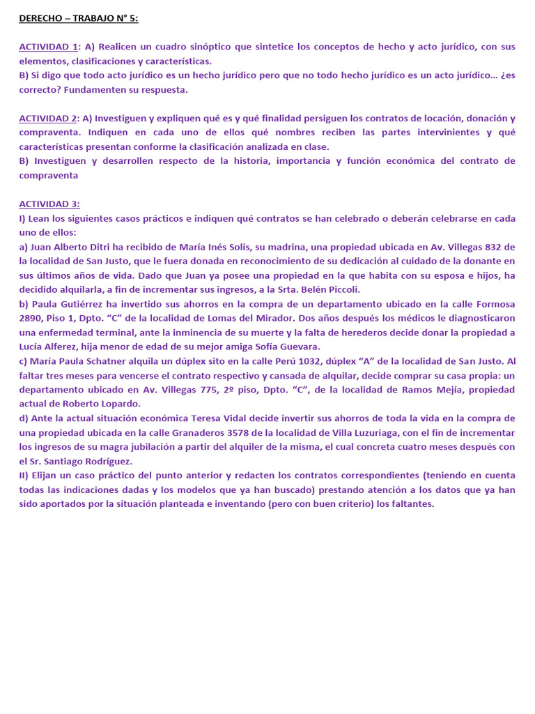 Derecho Tp5 | PDF