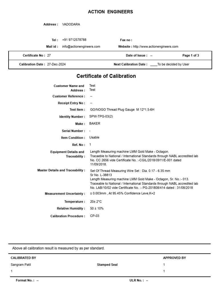 27 (2) | PDF | Calibration | Engineering Tolerance