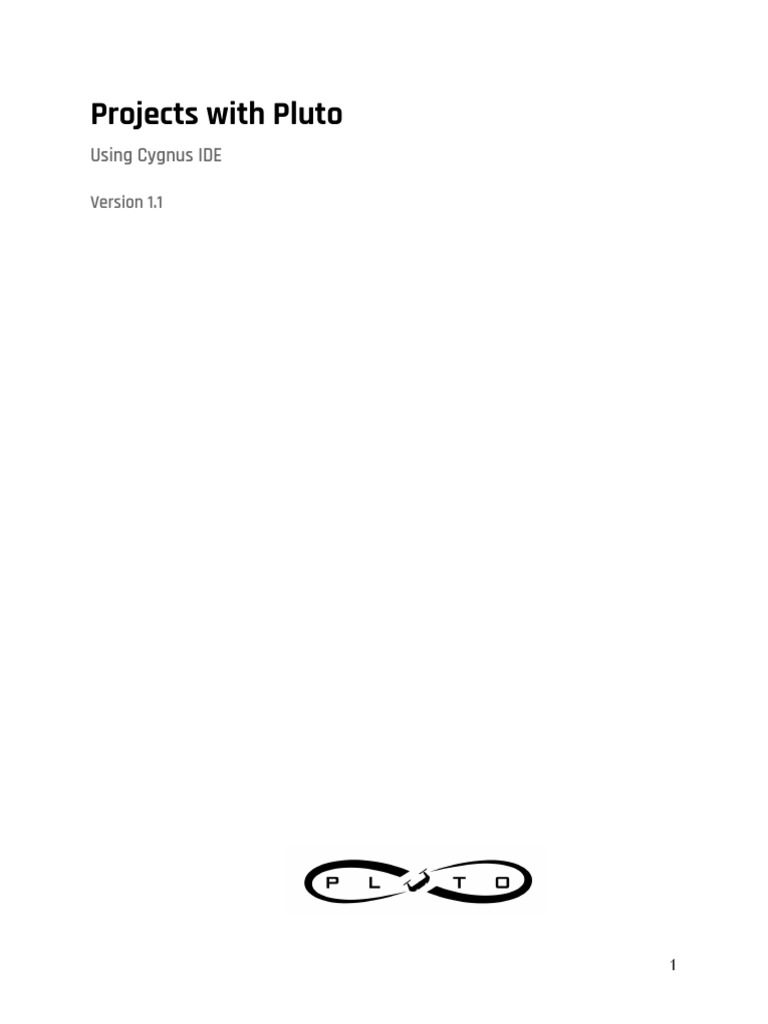 Projects with Pluto_ Using Cygnus IDE (Version 1.1) | PDF | Force | Gravity