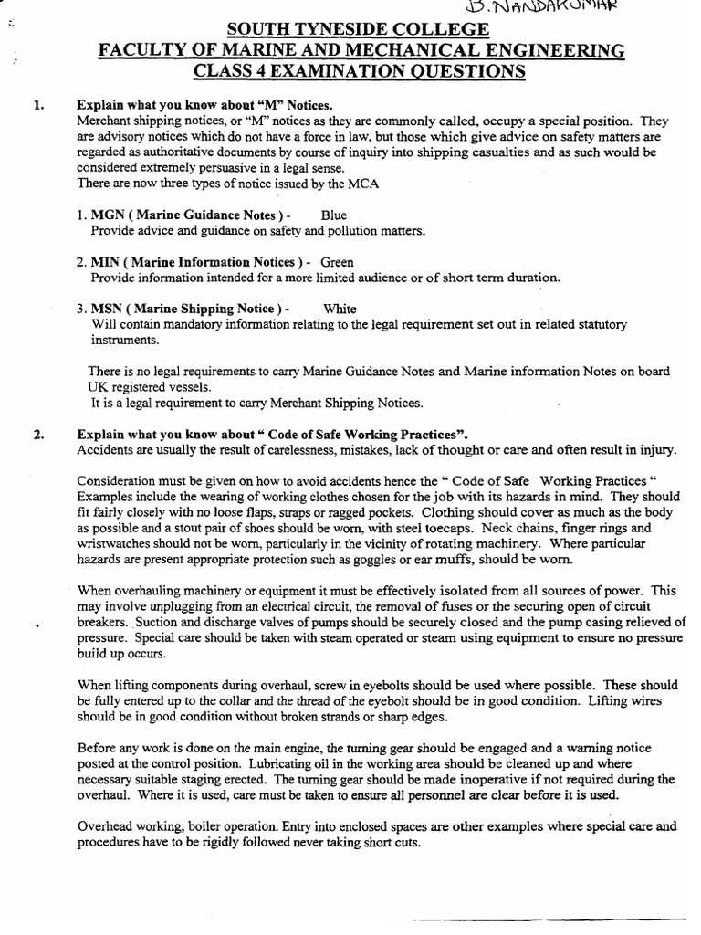 Class 4 Oral Q & A | PDF