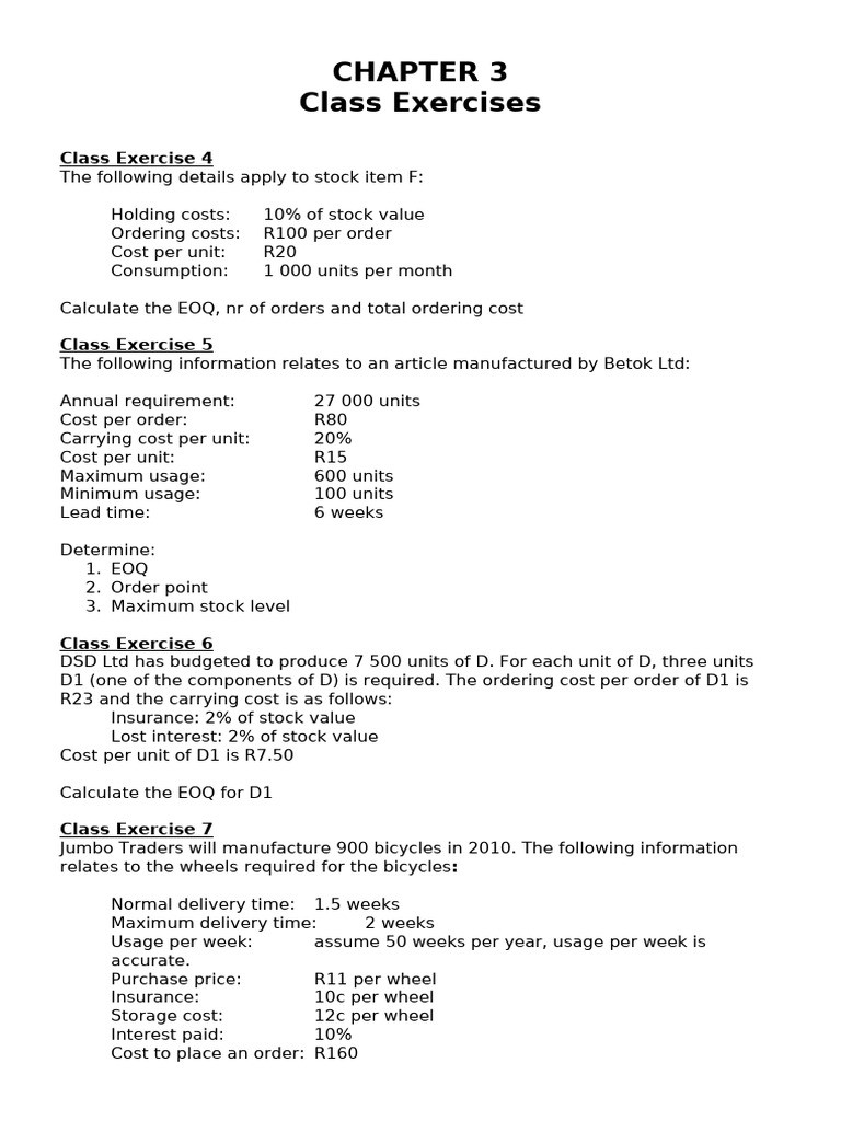 Handout - CHAPTER 3 | PDF