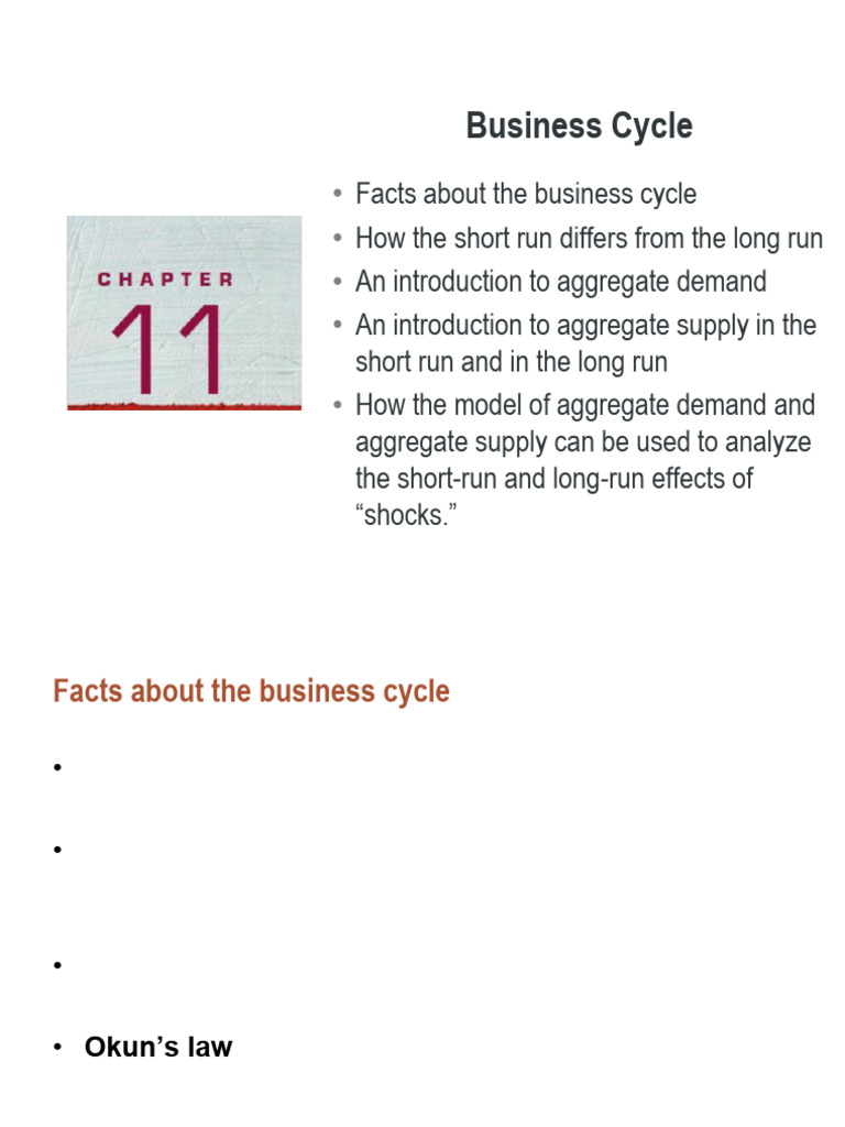 Lecture 8. Business Cycle | PDF | Macroeconomics | Supply (Economics)