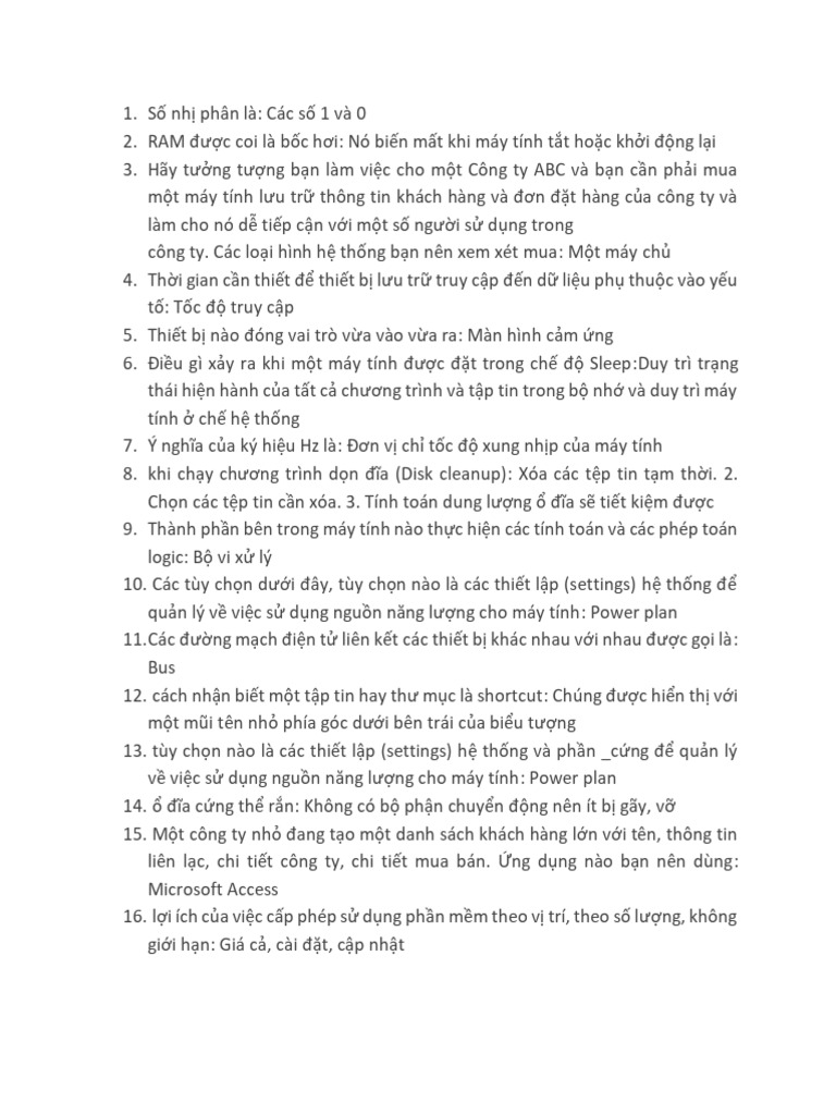 81 - Hiểu biết CNTT và SDMT | PDF