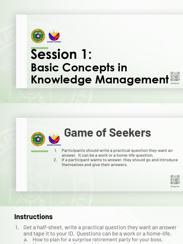 1 Basic Concepts in Knowledge Management | PDF | Tacit Knowledge | Knowledge
