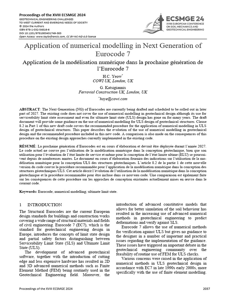 Application of Numerical Modelling in Next Generat | PDF | Finite Element Method | Geotechnical ...