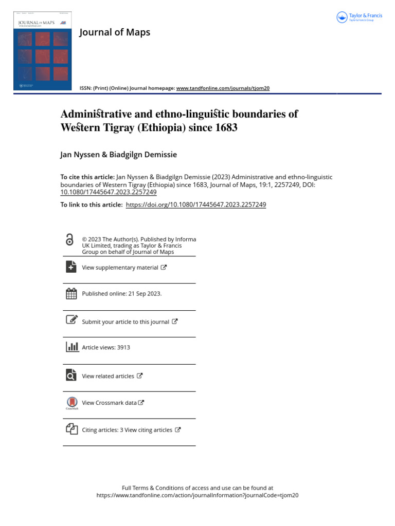 Historical Maps of Western Tigray | PDF | Ethiopia