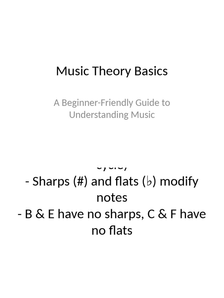 Music Theory Basics Infographic | PDF