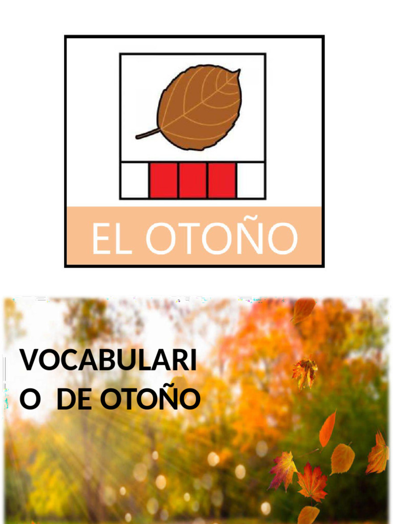 VOCABULARIO BÁSICO EL OTOÑO | PDF