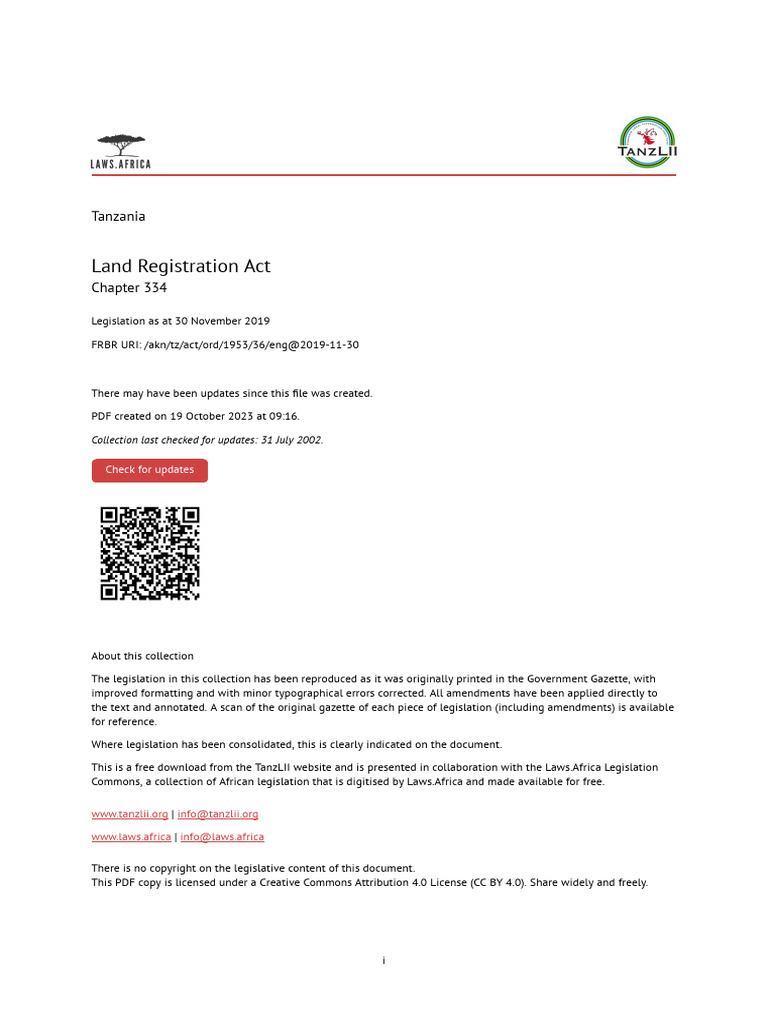 Land Registration Act | PDF | Mortgage Law | Lease