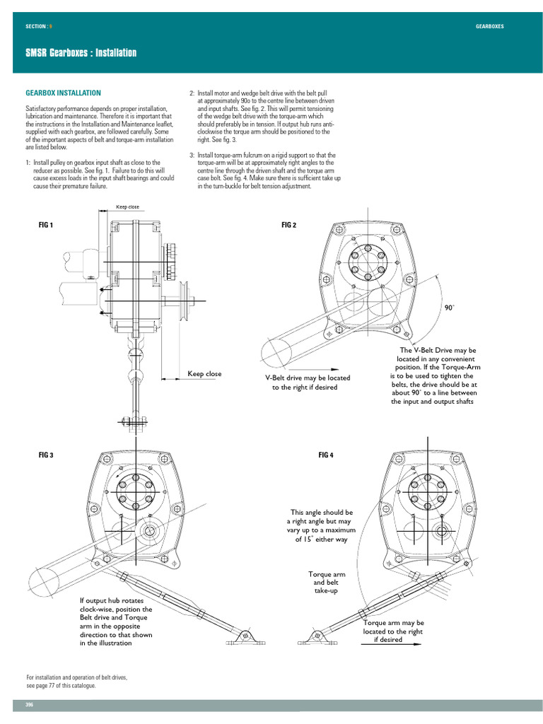 705 09 Fenner Gearboxes SMSR Installation | PDF | Belt (Mechanical ...