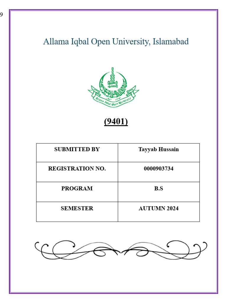 9401.01 Assignment | PDF