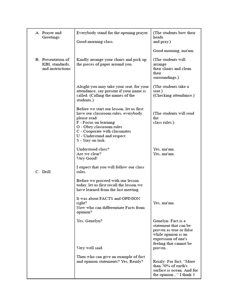 PR TTL Group 5 Lesson Plan Final | PDF | Analogy | Metaphor