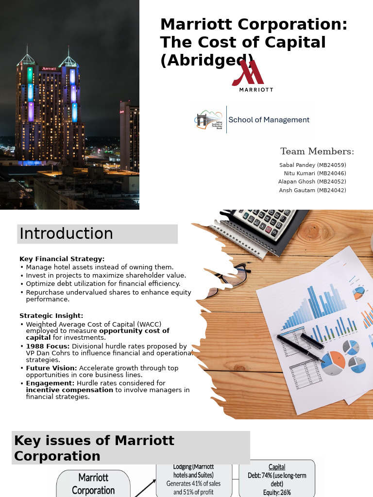 Marriott's Divisional WACC Analysis | PDF | Cost Of Capital | Capital ...
