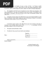 Submission of Option & Undertaking Form | PDF | Government