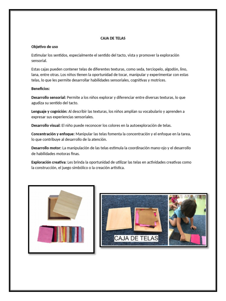 Caja de Telas | PDF
