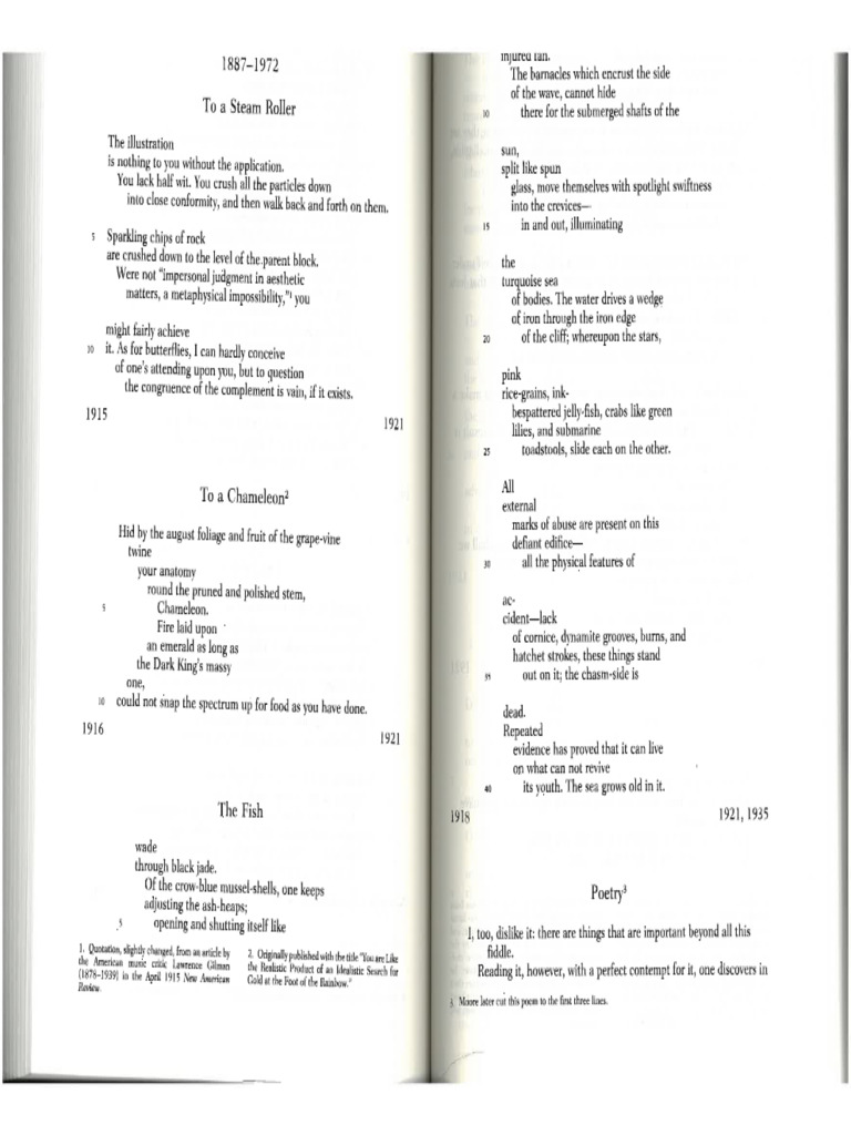 5_18 February_M. Moore_Poetry | PDF