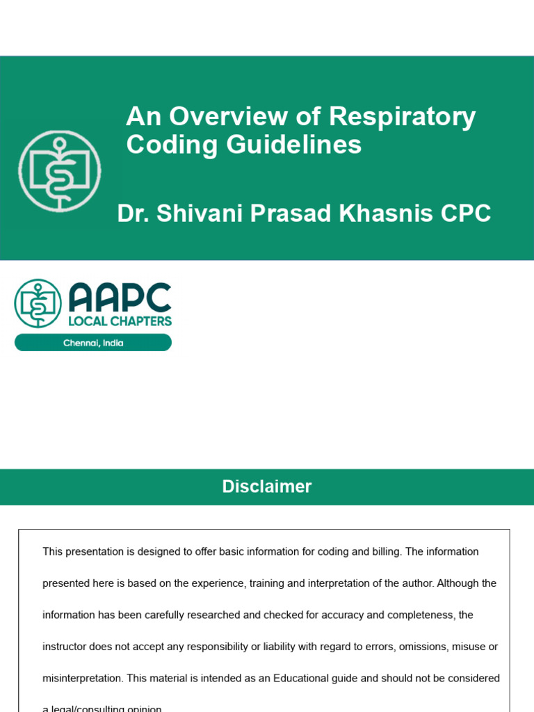 An Overview of Respiratory System Coding Guidelines | PDF | Human Nose ...