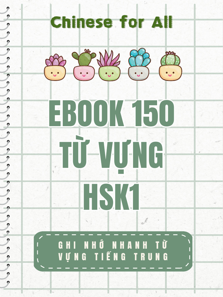 Ebook 150 Từ Vựng HSK1 | PDF