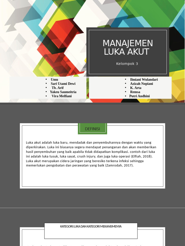 2025 KELOMPOK 3 MANAJEMEN LUKA AKUT | PDF