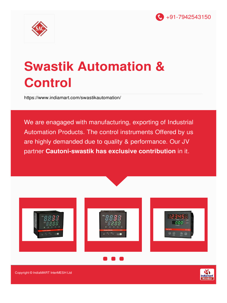 Swastik Automation Control | PDF | Automation | Electronics