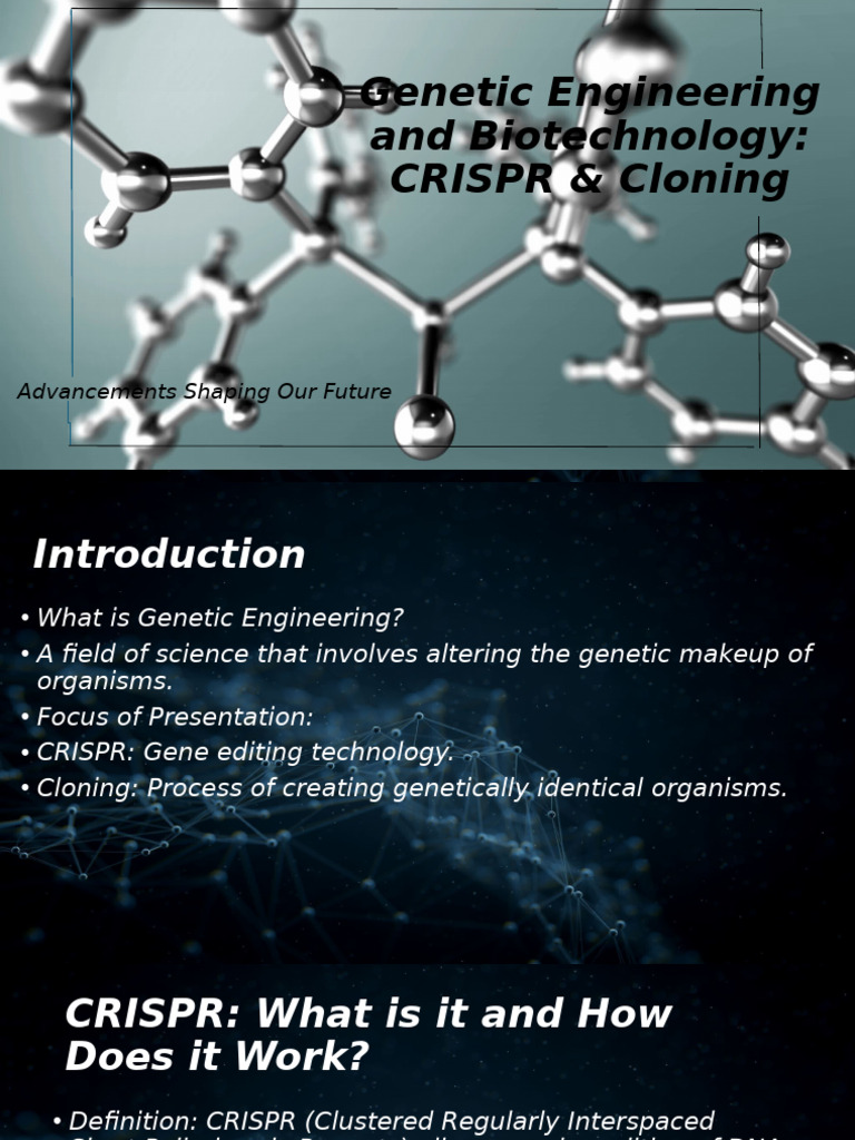 Presentation Genetic Engineering and Biotechnology CRISPR & Cloning ...