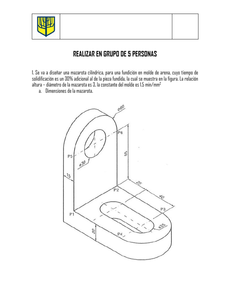 Diseño de Mazarota Cilíndrica en Fundición | PDF