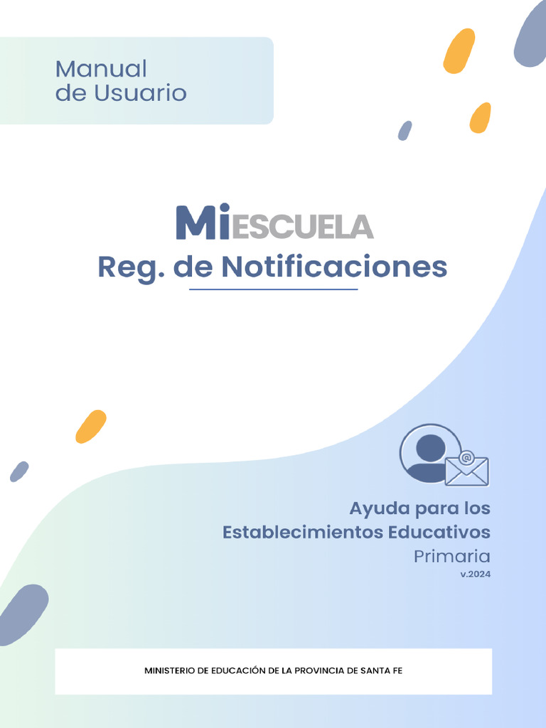 Manual Reg Notificaciones Primaria | PDF | Escuelas | Información