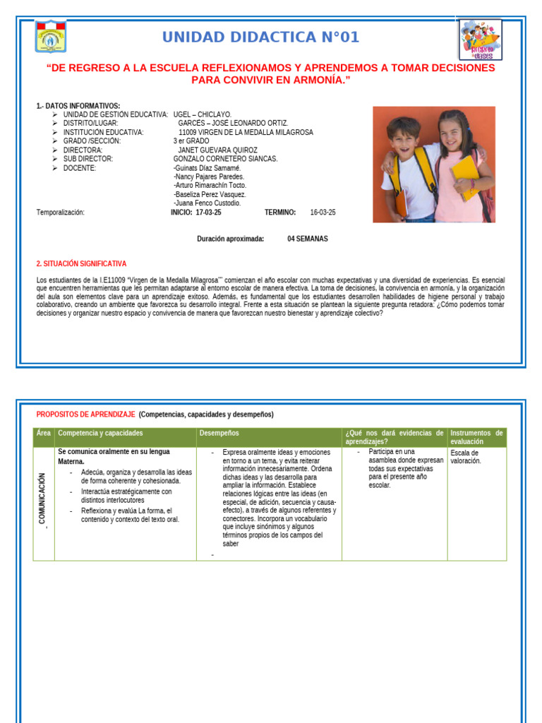 I unidad de aprendizaje 3ro. | PDF | Aprendizaje | Fe