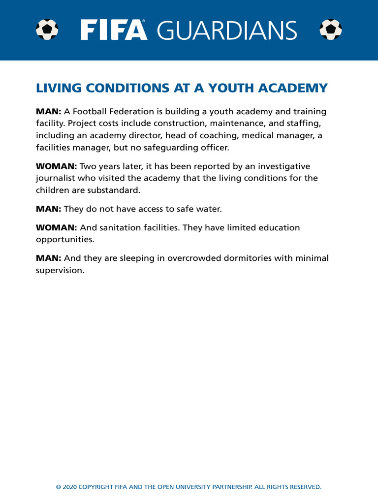 Substandard Living Conditions at Youth Academy | PDF