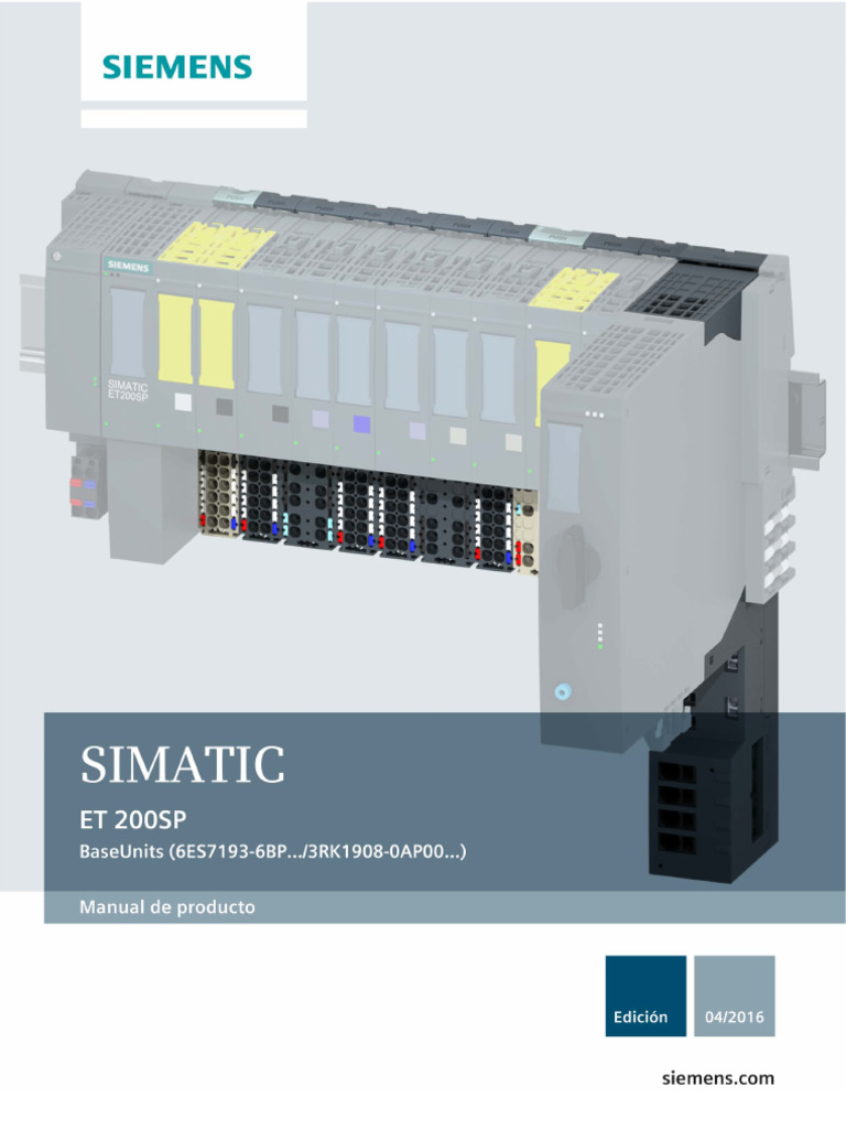 Et200sp Base Units Manual es-ES es-ES | PDF | Internet | Información