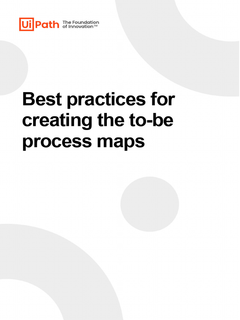 Best Practices for To-Be Process Mapping | PDF