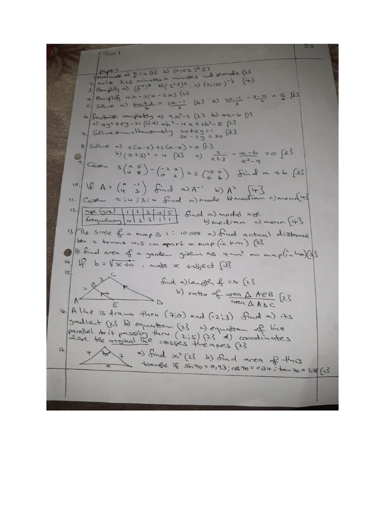 Form 4 Paper 1 Revision | PDF