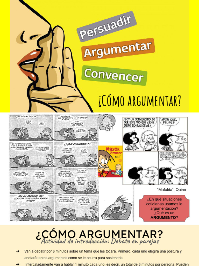 ¿Cómo Argumentar? | PDF