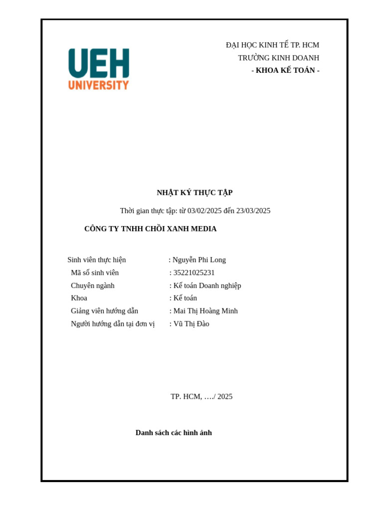 Nhat Ky Thuc Tap-npl v1 | PDF