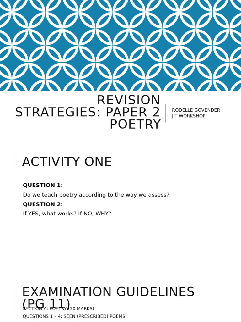Poetry Teaching and Assessment Strategies | PDF | Poetry | Essays
