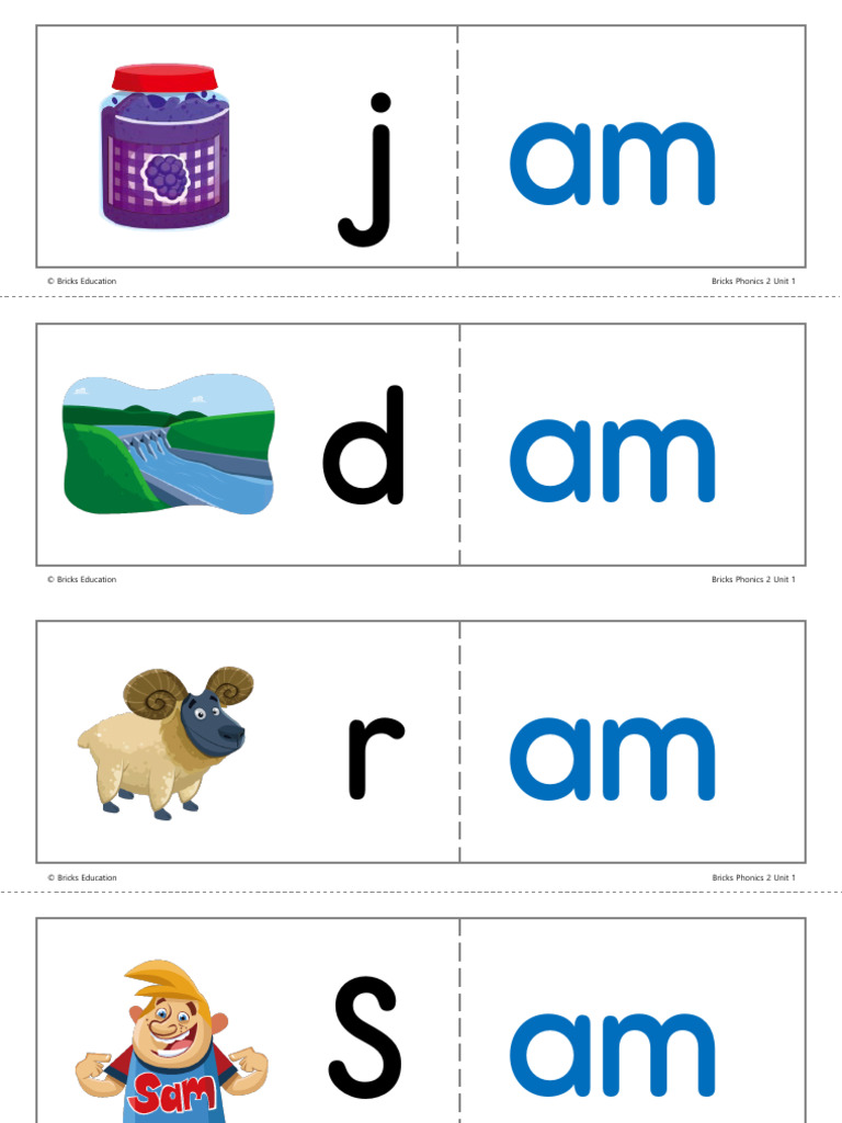 Bricks Phonics - L2 - Flashcard - Phonics Cards | PDF | Learning ...