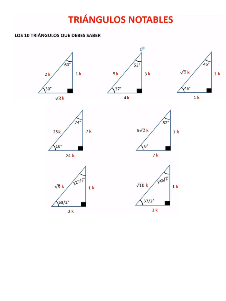 Triangulos Notables | PDF