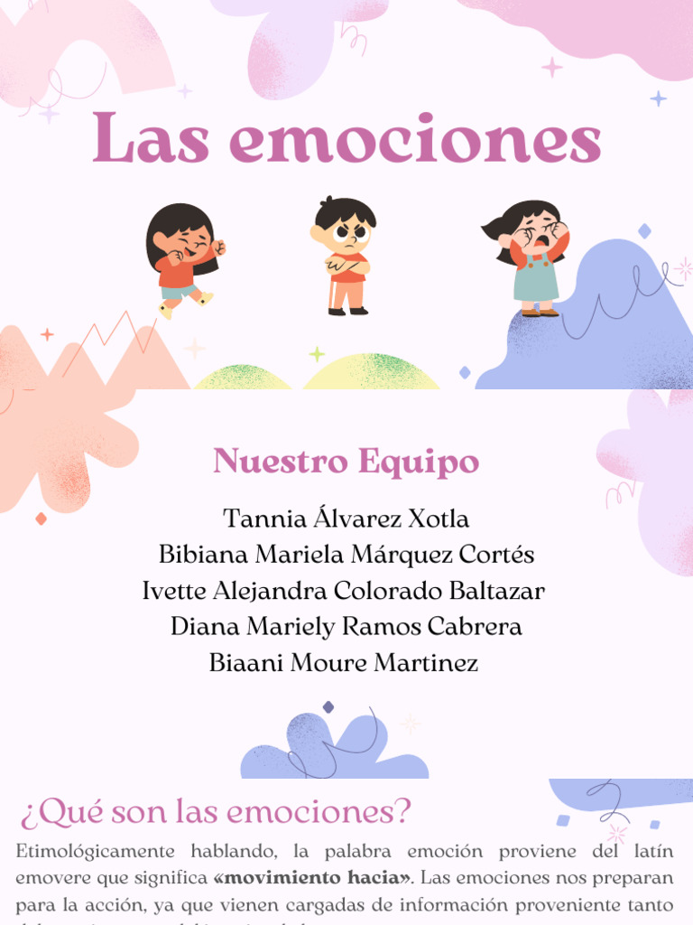 Las emociones _20250227_182658_0000 | PDF | Las emociones | Aprendizaje
