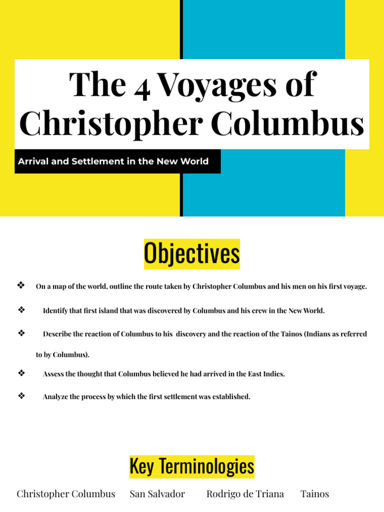1st Voyage of Christopher Columbus | PDF | Christopher Columbus | Voyages Of Christopher Columbus