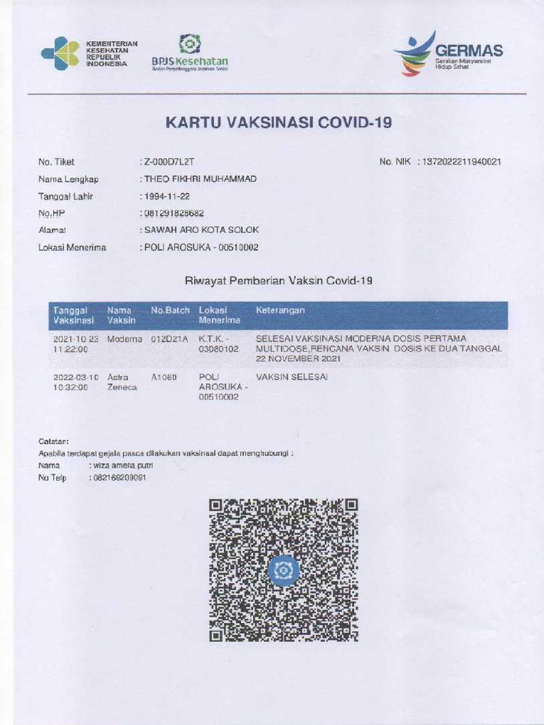 Vaksin 001 | PDF