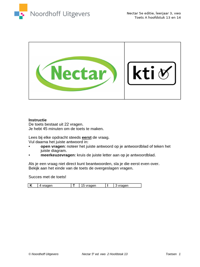 3 Vwo-H13 en H14 - Toets A | PDF