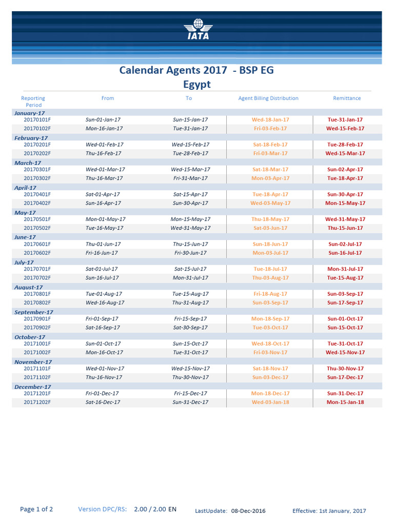 EG_BSP_2017_Agent_Calendar | PDF | Computing