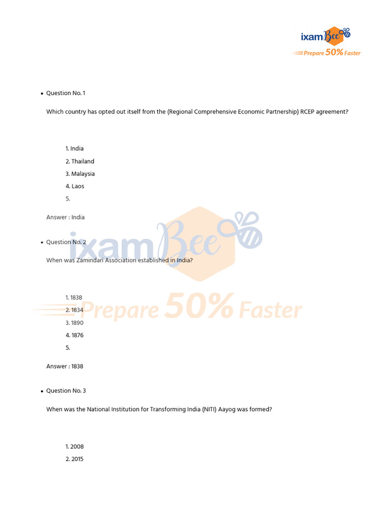 Coal India MT Paper 1 2020 Previous Year Paper | PDF | Average | Speed