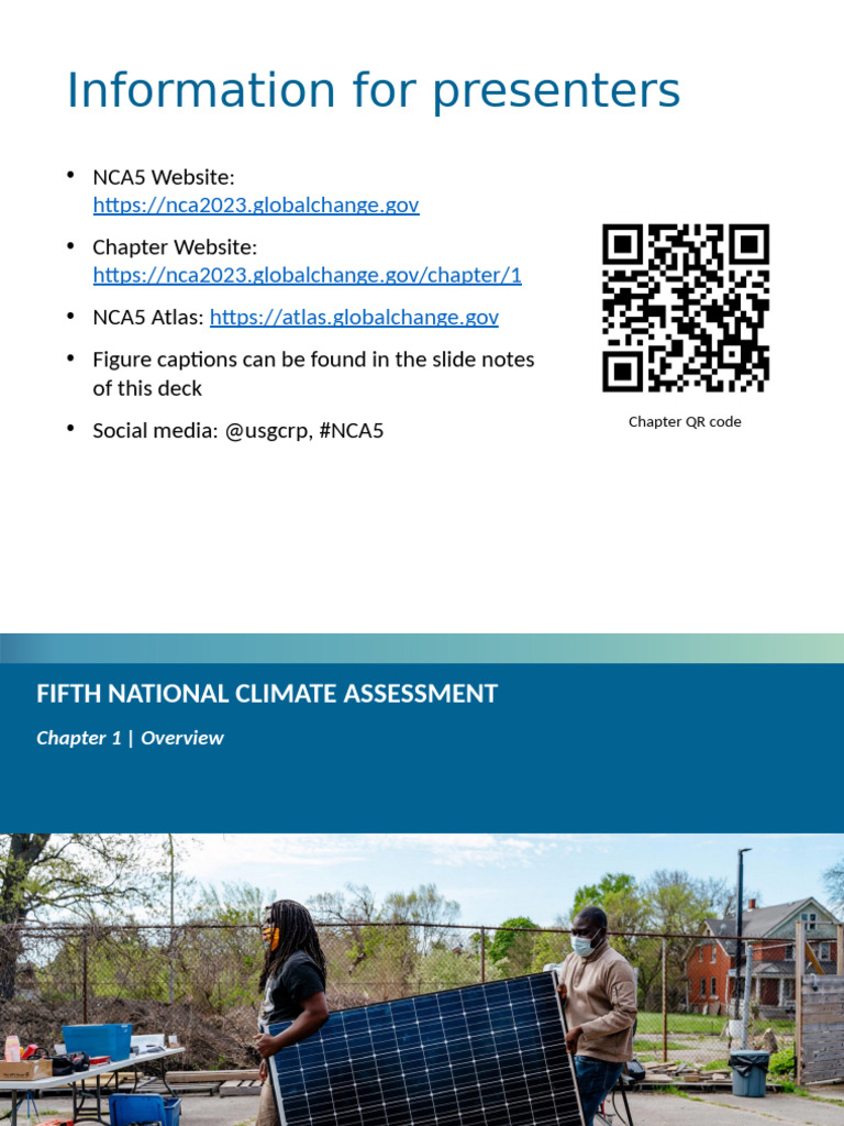 Overview of Fifth National Climate Assessment | PDF | Climate Change ...