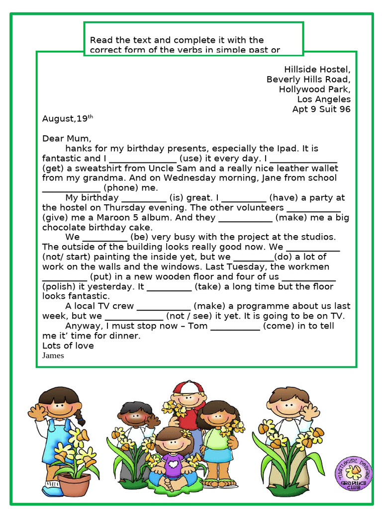 Birthday Letter from Hillside Hostel | PDF