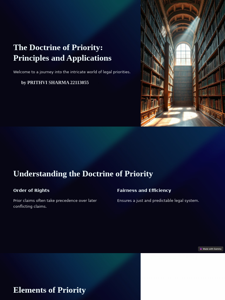 Understanding the Doctrine of Priority | PDF